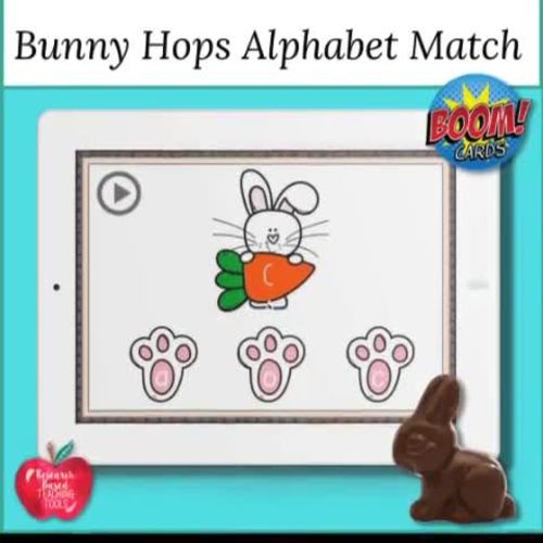 Easter Activities: Bunny Hops Alphabet Match by Research Based Teaching ...