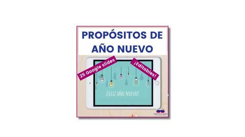 ¡Feliz año nuevo! Propósitos Spanish New years 2025 by Creative Glasses