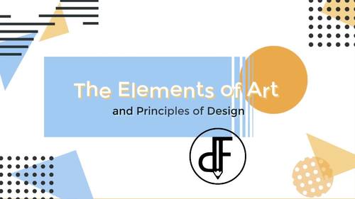 Graphic Design, the Elements of Art & Principles of Design Posters ...