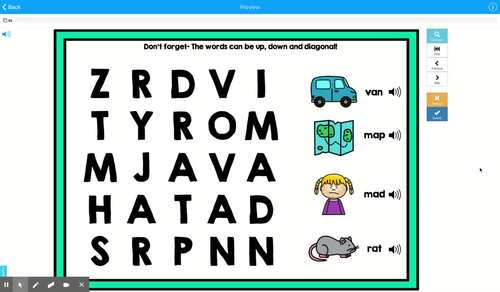 Boom Cards Distance Learning CVC Word Practice by Krafty In Kinder Shop