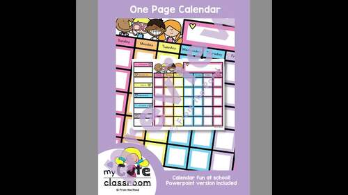 Pastel Calendar for the Classroom by From the Pond | TPT
