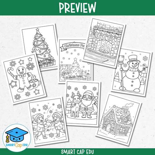No Prep Christmas Morning Work Coloring Pages | Holiday Activities