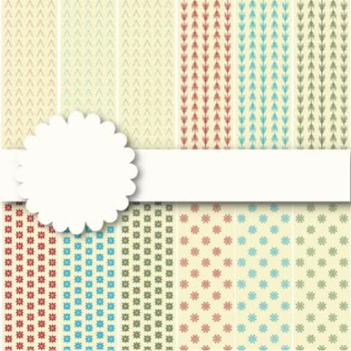 Nordic Pattern Digital Papers by Lheay's Creative Studio | TPT