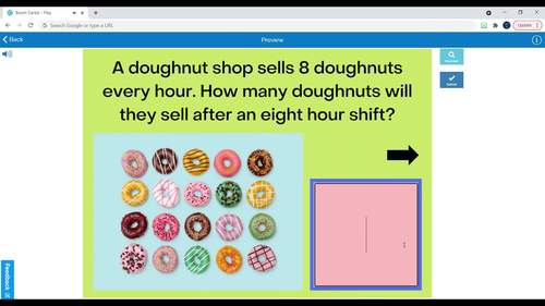 Real World Multiplication Word Problems Boom Cards by Hands on Learning LLC