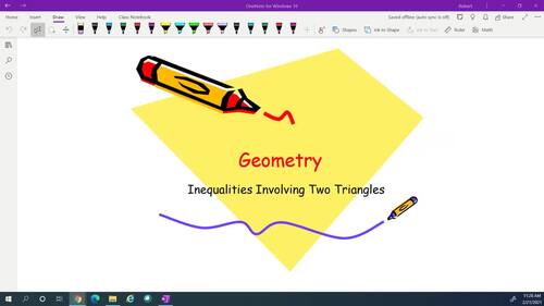 Triangles - Inequalities of Two Triangles (Geometry) - Instruc Slides ...