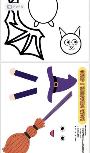 Kids Halloween Crafts | Printable Halloween Cut and Paste Activities