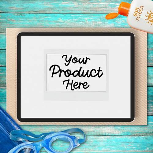 Summer Ipad Mockup, Beach Ipad Mockup, End of Year Ipad Mockup Bundle
