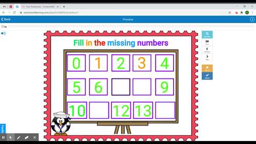 Missing Numbers (within 100) Boom Cards Digital Math Task Cards Digital ...