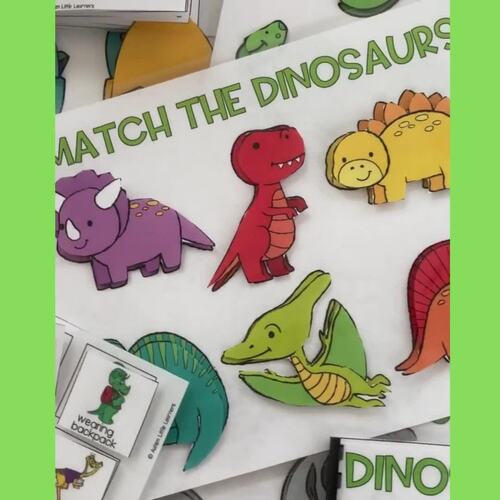 Dinosaur Activities For Special Education by Autism Little Learners