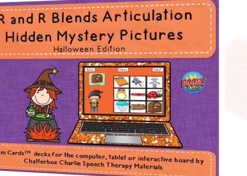 R and R Blends Articulation Hidden Mystery Pictures Halloween Edition ...