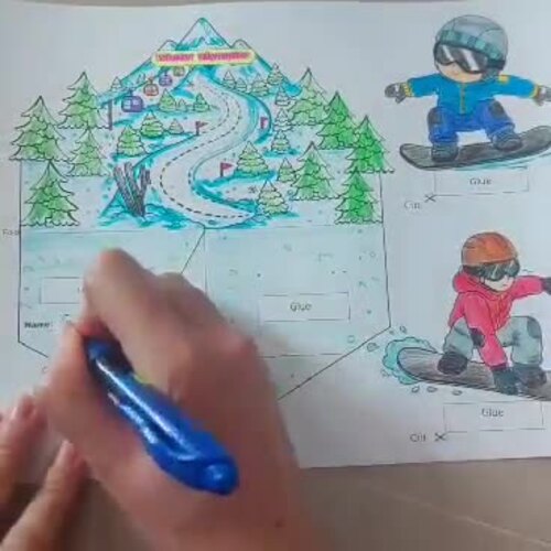 Winter Olympics 3D Craft : Writing Name Sports Activities | Winter ...