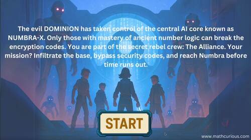 Escape Room Adventure, Prime numbers, Divisibility, LCM, GCF, Multiples ...