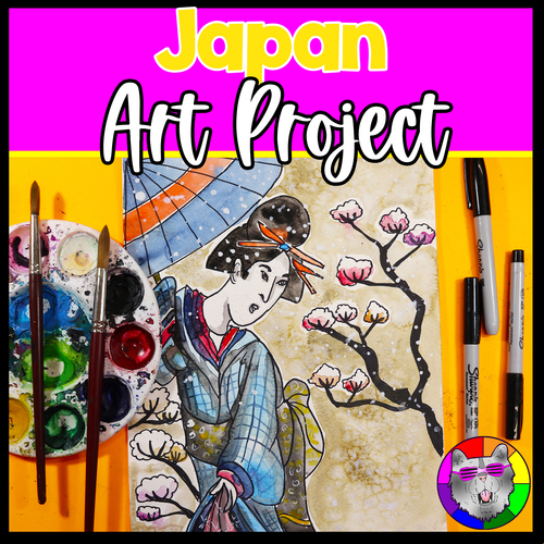 Art History Art Lesson Japanese Inspired Art Project Watercolor ...