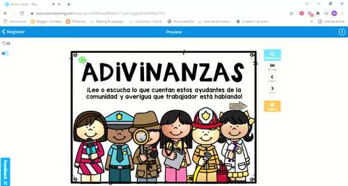 Community Helpers Guess who in Spanish | Ayudantes de la Comunidad Boom ...