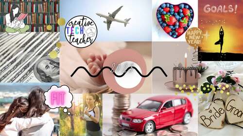 New Year 2023 Canva Vision Board Templates by Creative Tech Teacher