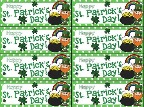 Cute St Patricks Day Bookmarks || Coloring Bookmarks (Editable Names)