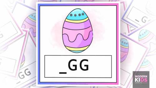 Easter Day Beginning Letter Missing Worksheet by ModernKids LearningPress