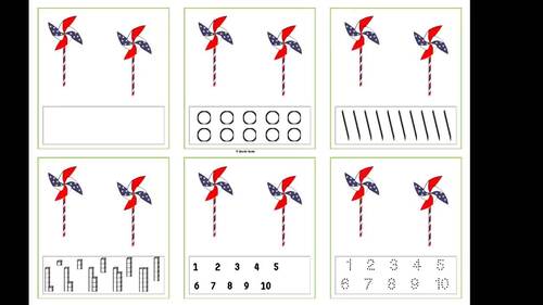 Math Skills Number Flash Task Cards Kindergarten SPED by Words Aside