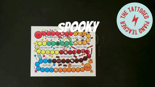 Halloween Music Game | Board Game for Music Intervals | TPT
