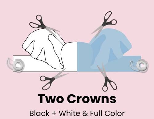 Elephant Ears Crown / Mask / Costume / Animal / Headband ** Two Crowns