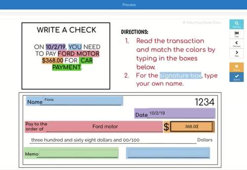 Writing Checks & Receipts Typing Boom Cards | TPT