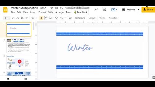 Winter Multiplication Bump Fluency Games Print and Digital by Jo Jo's ...
