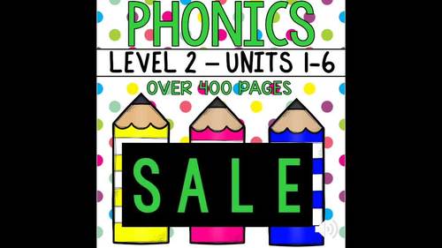Second Grade Phonics Level 2 Units 1-6 Bundle by Cartwheels and Somersaults