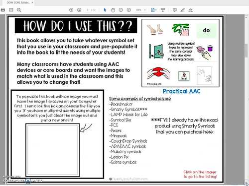 Core Vocabulary Editable Symbol Adapted Book DOWN by Teach Love Autism