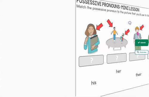 Possessive Pronouns Speech Therapy Practice Activities Lesson BOOM ...