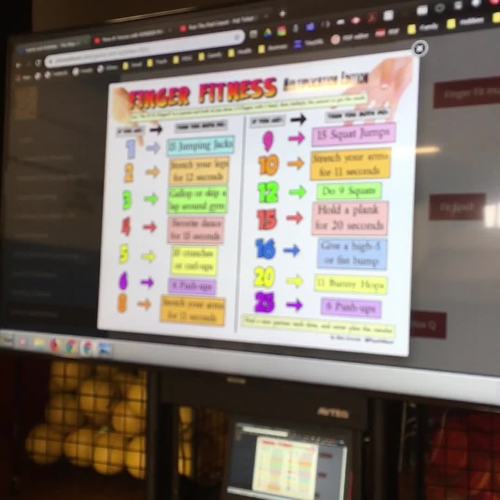 Finger Fitness - Subtraction Edition Math Common Core PE instant activity