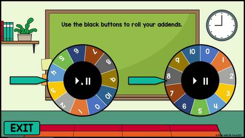 Back to School Addition to 20 Spinner for Power Point™ Freebie | TPT