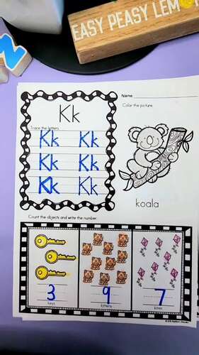 Alphabet Tracing Coloring Pages | Kindergarten Morning Work | Math ...