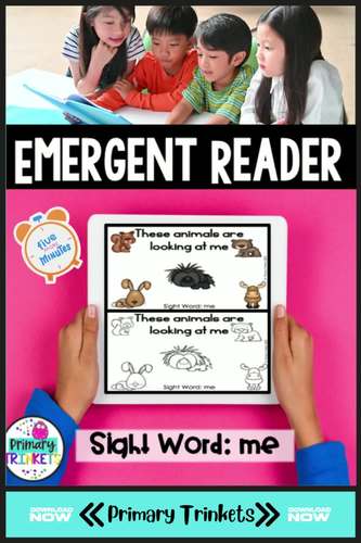 "ME" Emergent Reader Book by Primary Trinkets | TPT