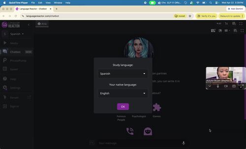 Language Reactor Chatbot for Grammar Practice and Feedback - Mobile ...