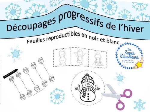 Découpages progressifs Hiver - Winter cutting practice by Les Super ...