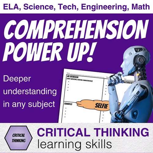 Comprehension Power-Up Lesson + Graphic Organizer: ELA, STEM (Frayer Model)