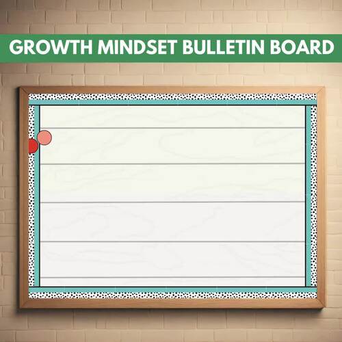 Growth Mindset Bulletin Board | Social Emotional Motivational Bulletin ...