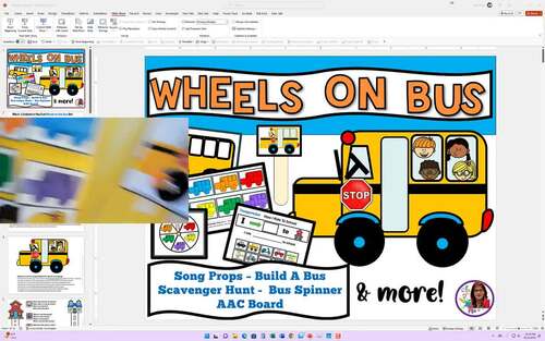 Wheels On The Bus Rhyme Companion & Crafts by Preschool Speechie PLUS