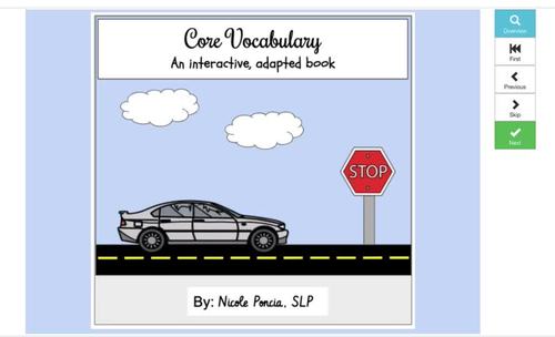 BOOM CARDS- Core Vocabulary "Stop" by Nicole Poncia SLP | TPT