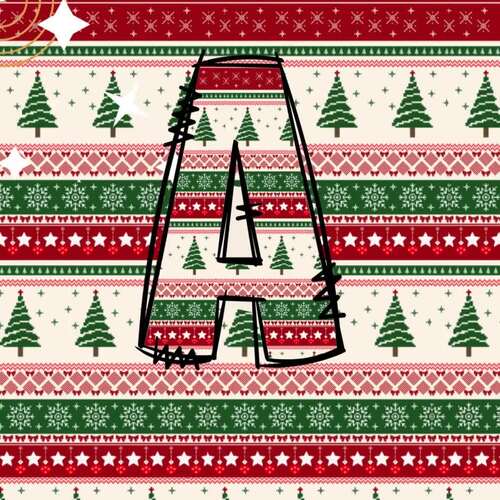 Quirky Christmas Sweater Letters – Holiday Bulletin Board Alphab