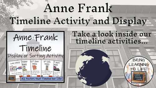 Anne Frank Timeline Activity & Classroom Display by Creative Primary ...