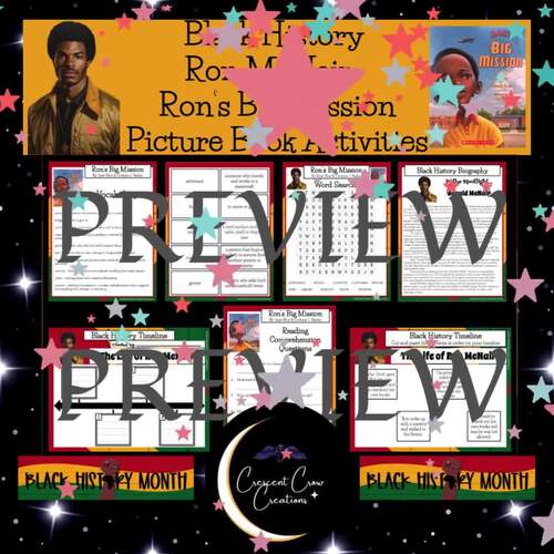 Black History Ron McNair - Ron's Big Mission Picture Book Activities ...