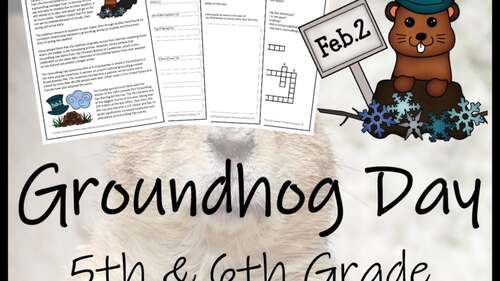 Groundhog Day Close Reading Comprehension Activity | 5th Grade & 6th Grade