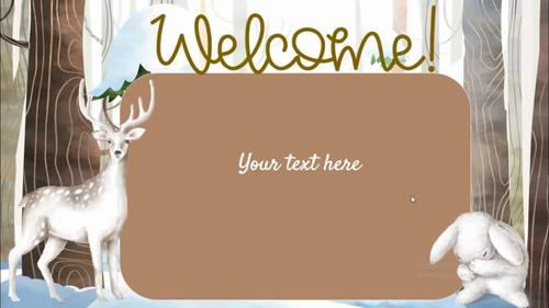Winter Daily Classroom Slides with Timers by The DecoCrafty Teacher
