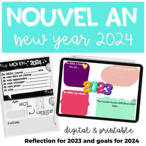 French New Year's Activity GOOGLE SLIDES | Le Nouvel An | La nouvelle ...