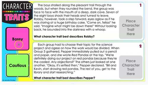 Character Traits Puzzles | Printable and Digital Character Traits Activity