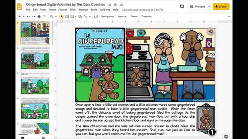 Gingerbread Activities | December Christmas | Printable and Digital