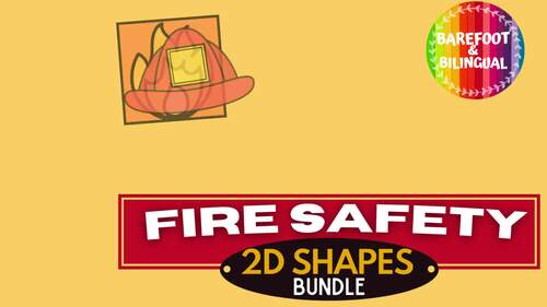 Fire Safety Clipart - 2D Shape Clipart Bundle | TPT