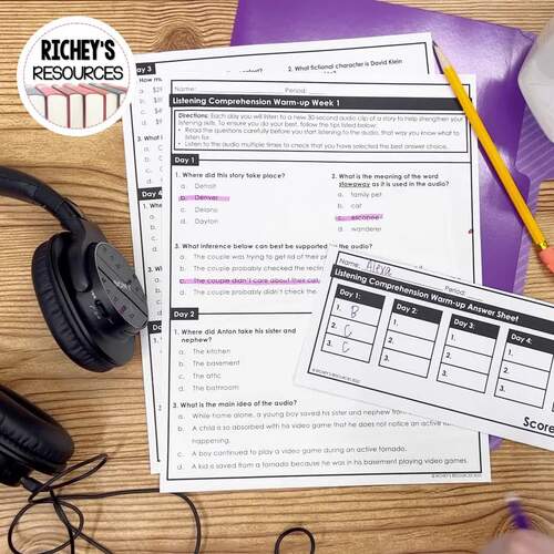 Listening Comprehension Practice Daily Warm-up Vol. 2 Digital and Print