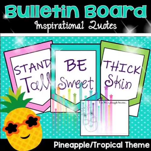 Pineapple Theme Classroom Decor | Bulletin Board by Hunt 4 Treasure